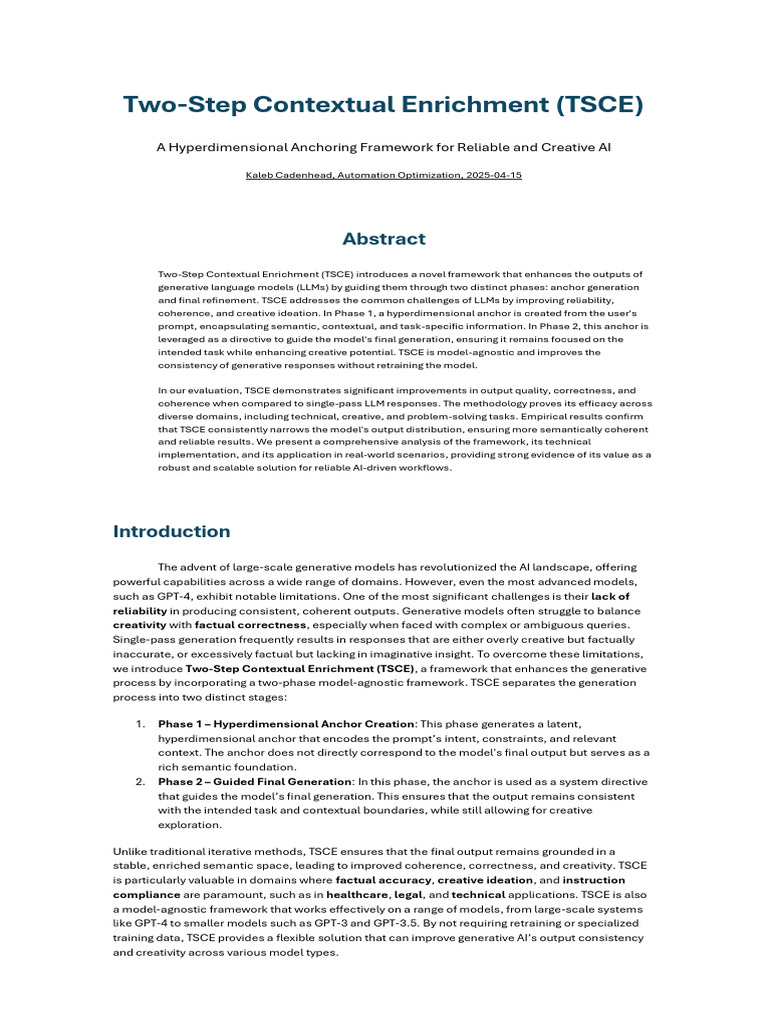 TSCE - Think Before You Speak - Kaleb Cadenhead | PDF | Conceptual Model | Cluster Analysis