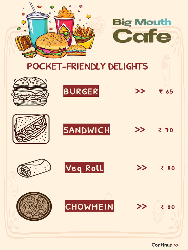 Quick Bites-Menu Eex | PDF