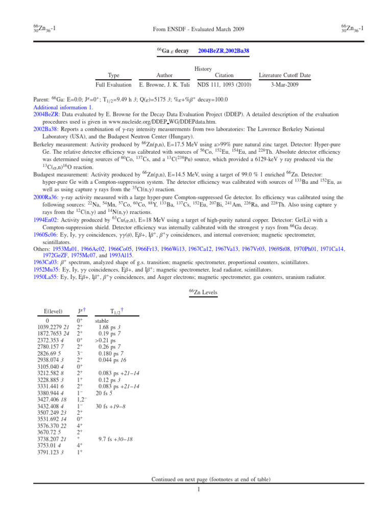 Ensdf Dispatcher Servlet | PDF | Gamma Ray | Electronvolt