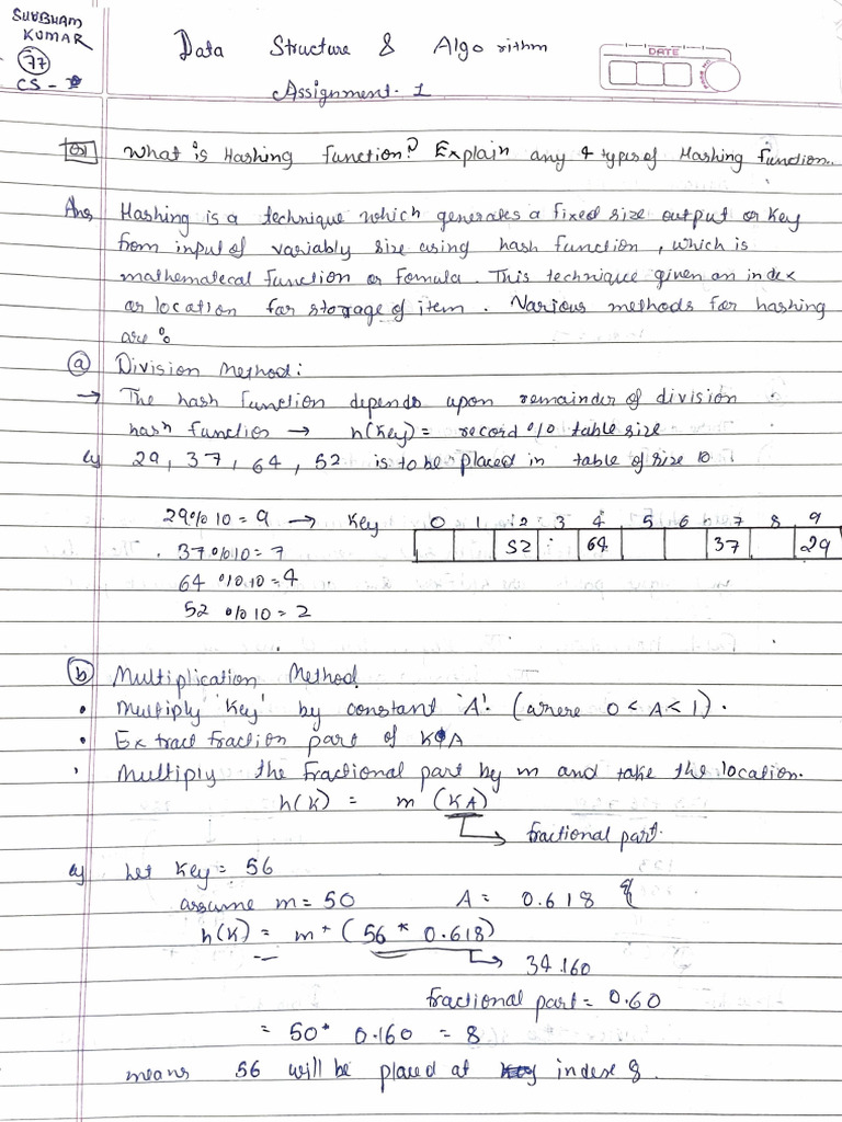 DSA Assignment 1 | PDF