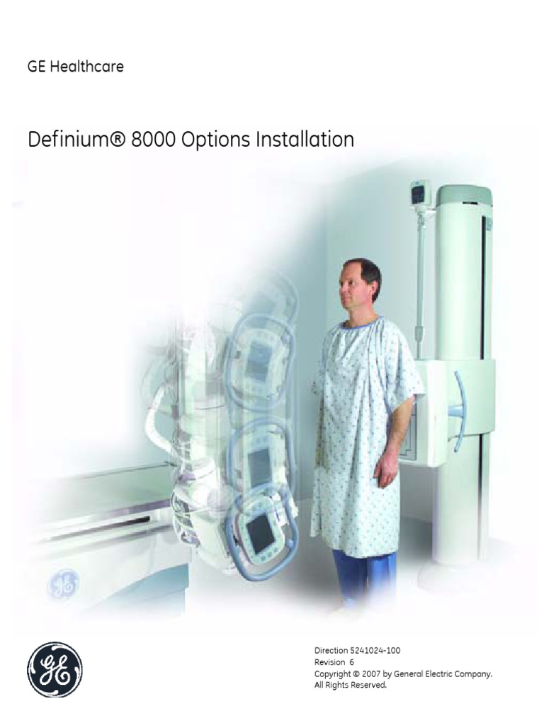 Definium® 8000 Options Installation: GE Healthcare | PDF