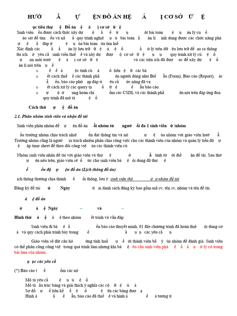 Tài Liệu Hướng Dẫn ĐA HQT CSDL | PDF