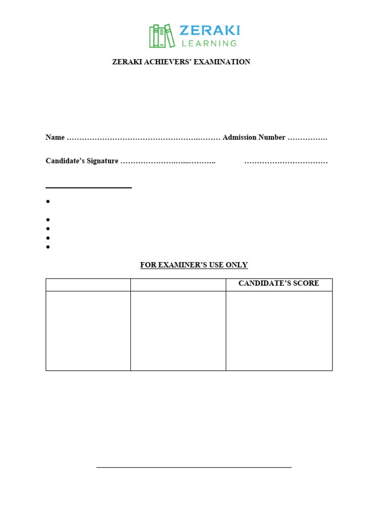 Form 1 Physics Examination 2023 | PDF | Applied And Interdisciplinary ...