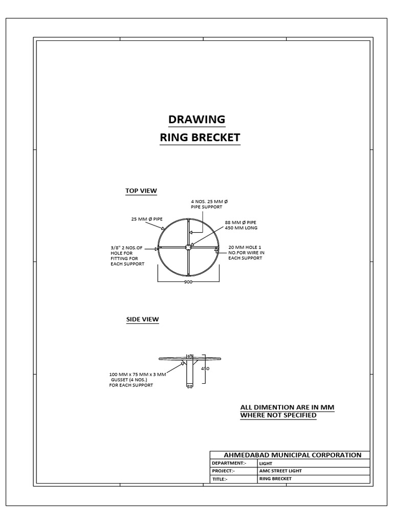 Ring Brecket Dwg | PDF