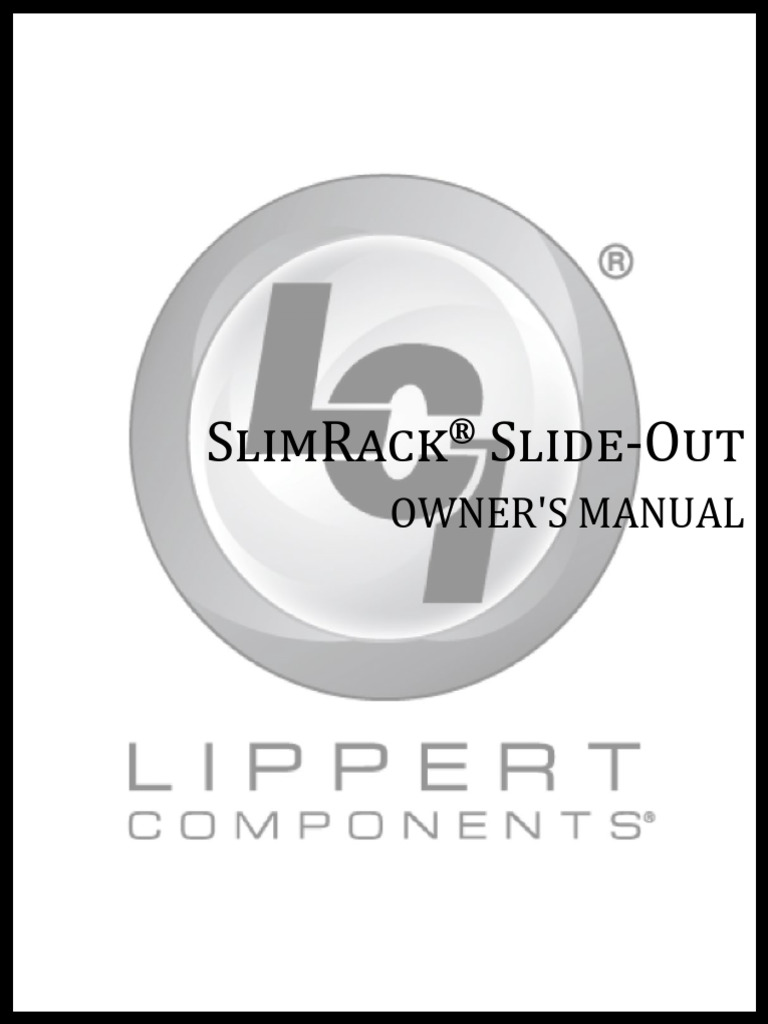 Lippert - Slide Out Model Slim Rack Owner's Manual | PDF | Gear | Color