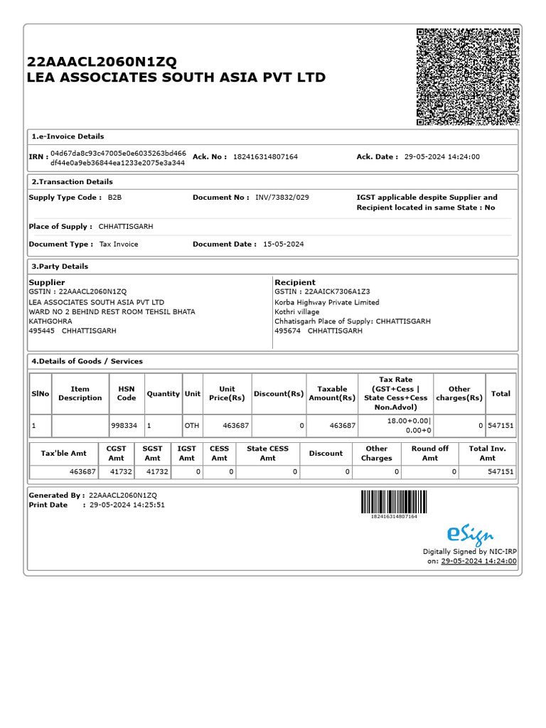 73832-29 Nic - Einvoice.web | PDF | Invoice | Business