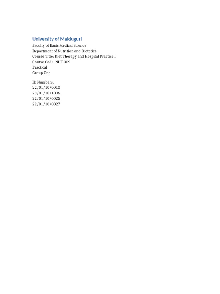 Therapeutic Fluid Diet Menu for Patients | PDF | Drink | Juice