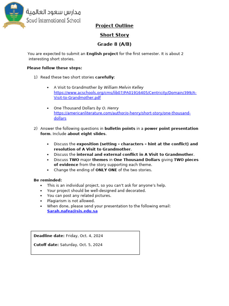 G8 Project Outline 2024 | PDF