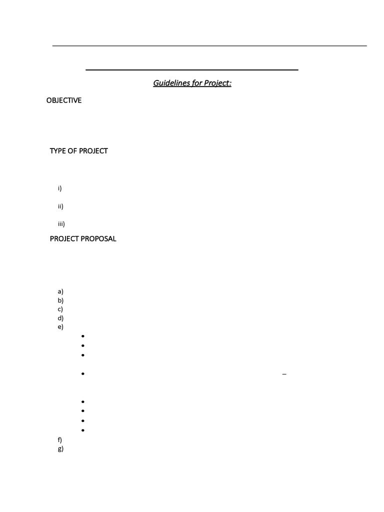 Guidelines For Major Project MBA, BBA, B.Voc (R.M) | PDF | Methodology | Thesis