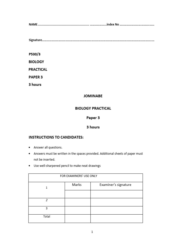 A Level Bio 3 | PDF | Biology
