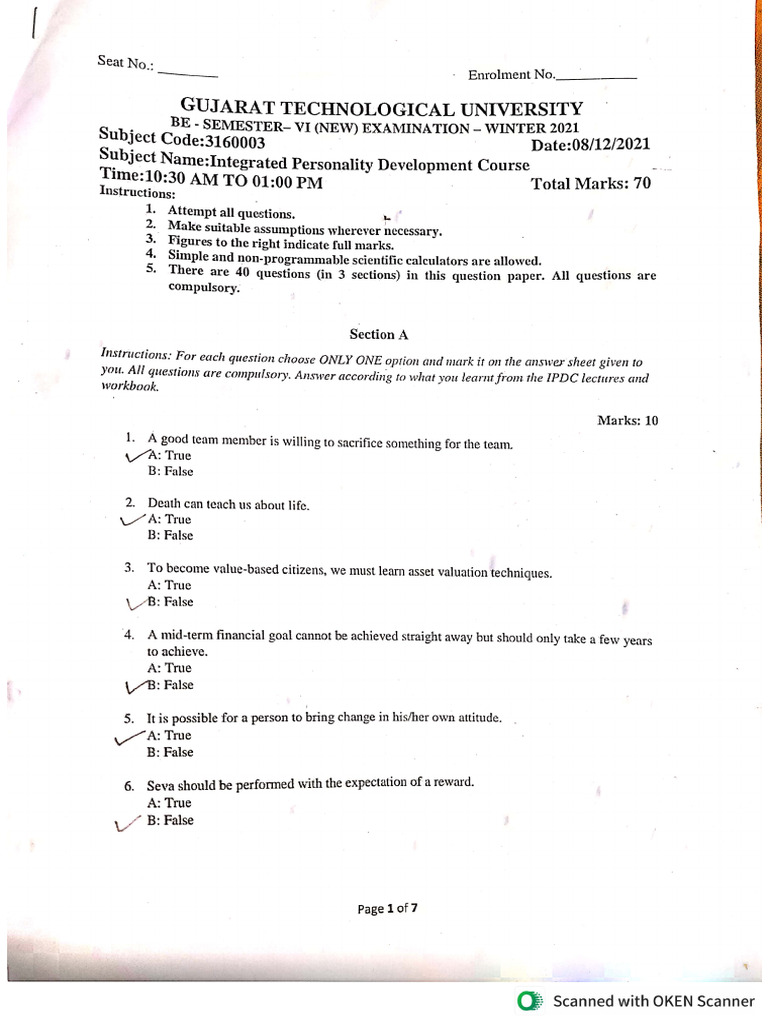IPDC-2 Paper Solution-1 | PDF