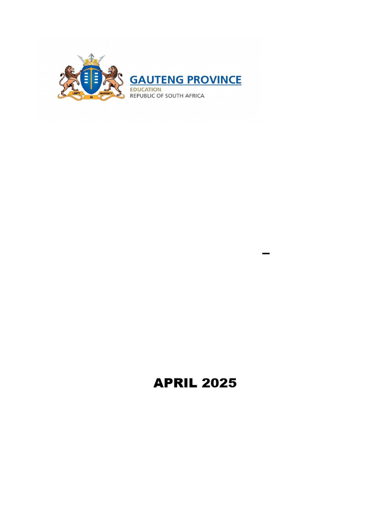 Gauteng Department of Education Advertised Vacancy Circular 02 of 2025 ...