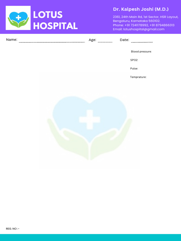 Lotus Hospital Contact Information | PDF