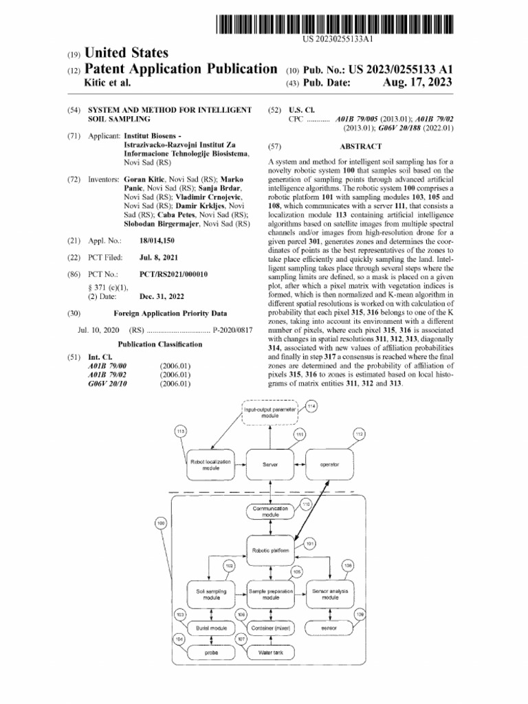 System and Method For Intelligent Soil Sampling | PDF