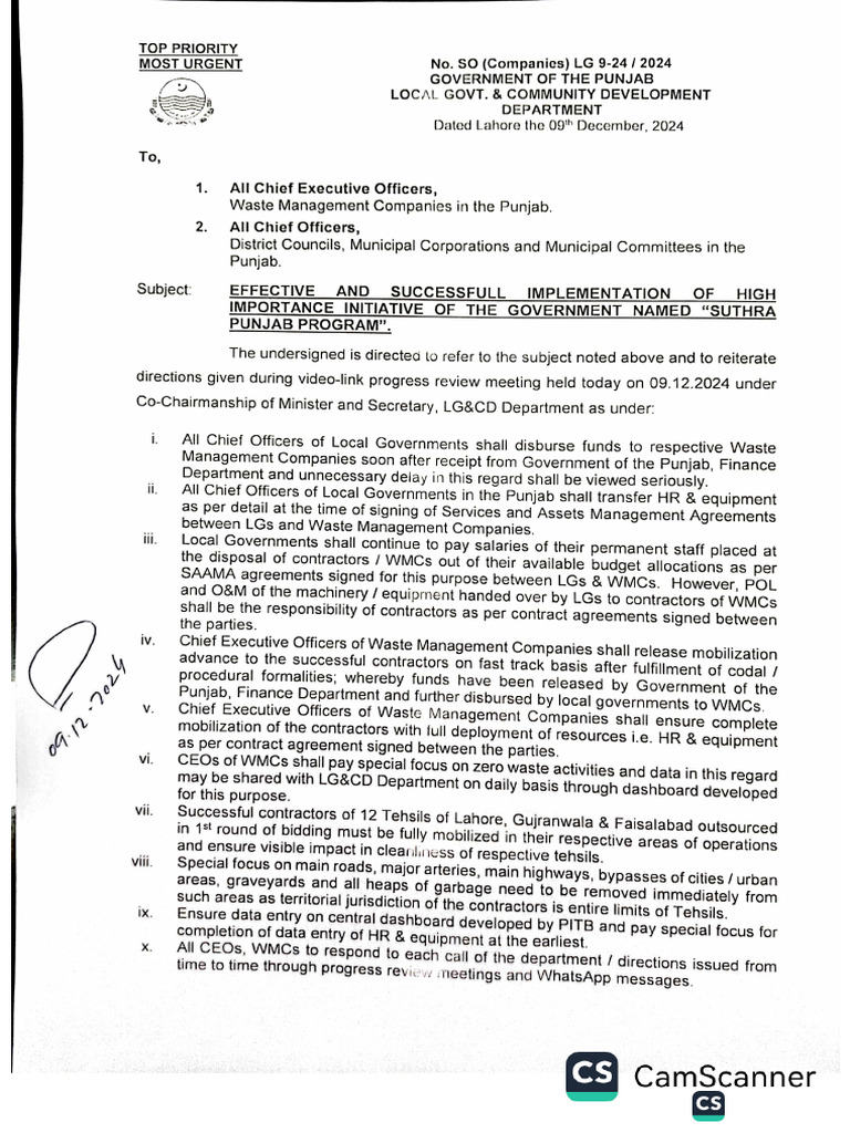 Suthra Punjab Programme | PDF