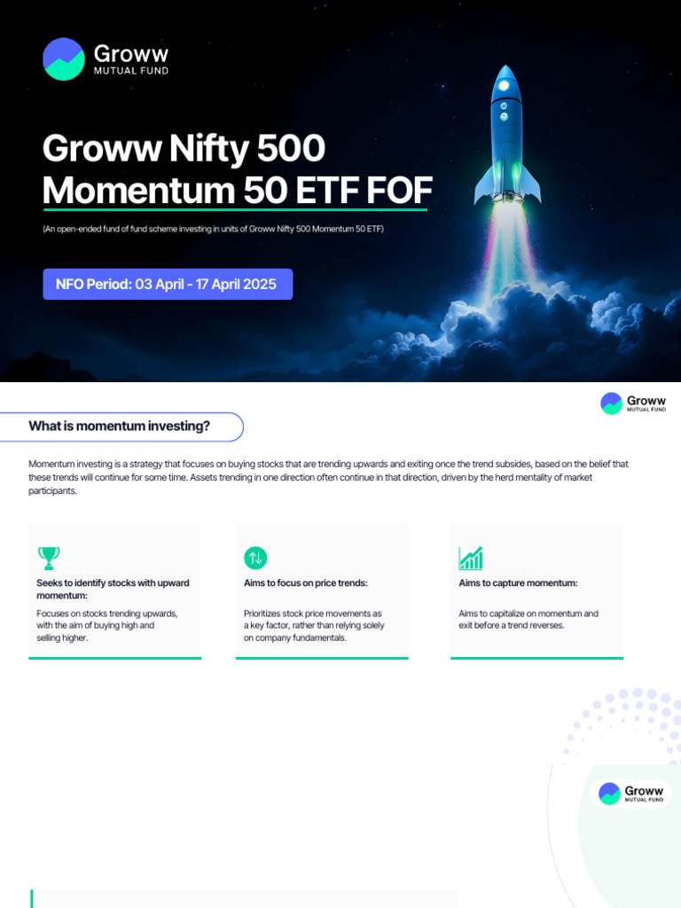 Groww Nifty 500 Momentum ETF Overview | PDF | Exchange Traded Fund ...