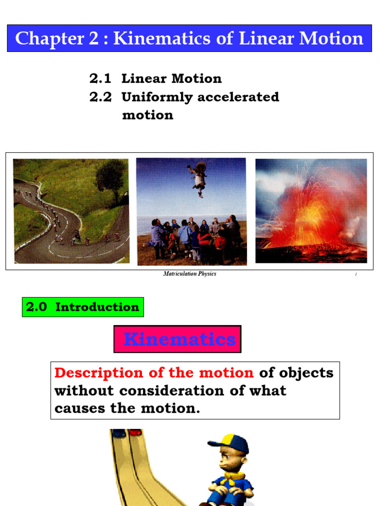 2.1 DP014 - CHAPTER 2 Kinematic of Linear Motion (Slide Mode) | PDF | Acceleration | Velocity