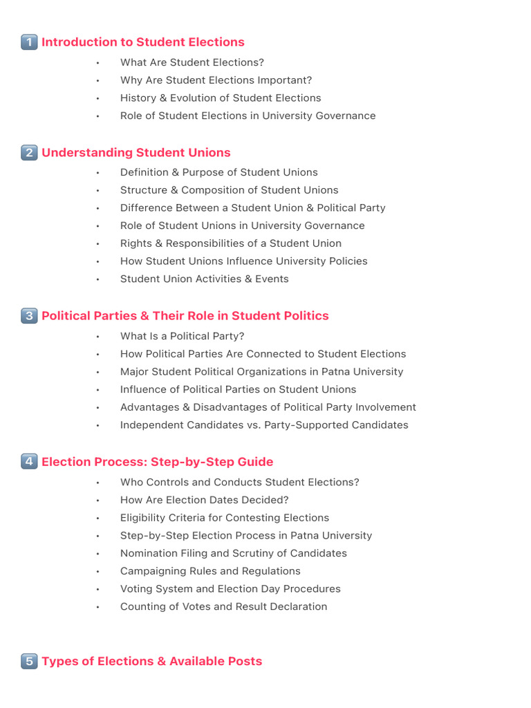 1️⃣ Introduction to Student Elections | PDF | Elections | Voting