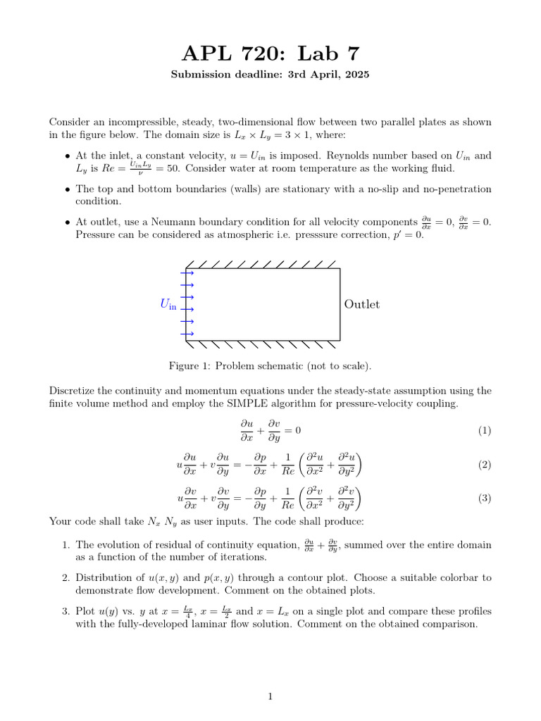 Lab 7: Flow Between Parallel Plates | PDF | Fluid Dynamics | Physical ...