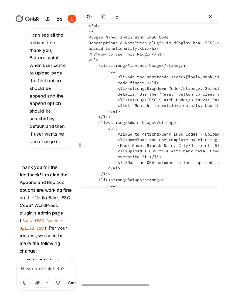 Creating IFSC - Grok | PDF