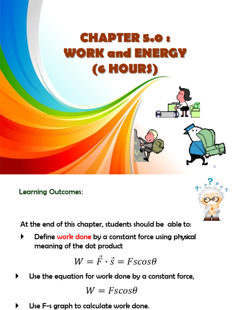 5.1 Chapter 5 Work and Energy | PDF | Force | Metrology