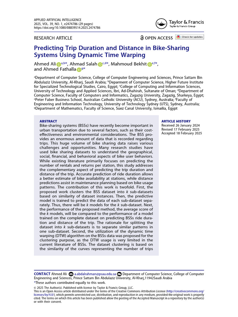 Predicting Trip Duration and Distance in Bike-Shar | PDF | Cluster ...