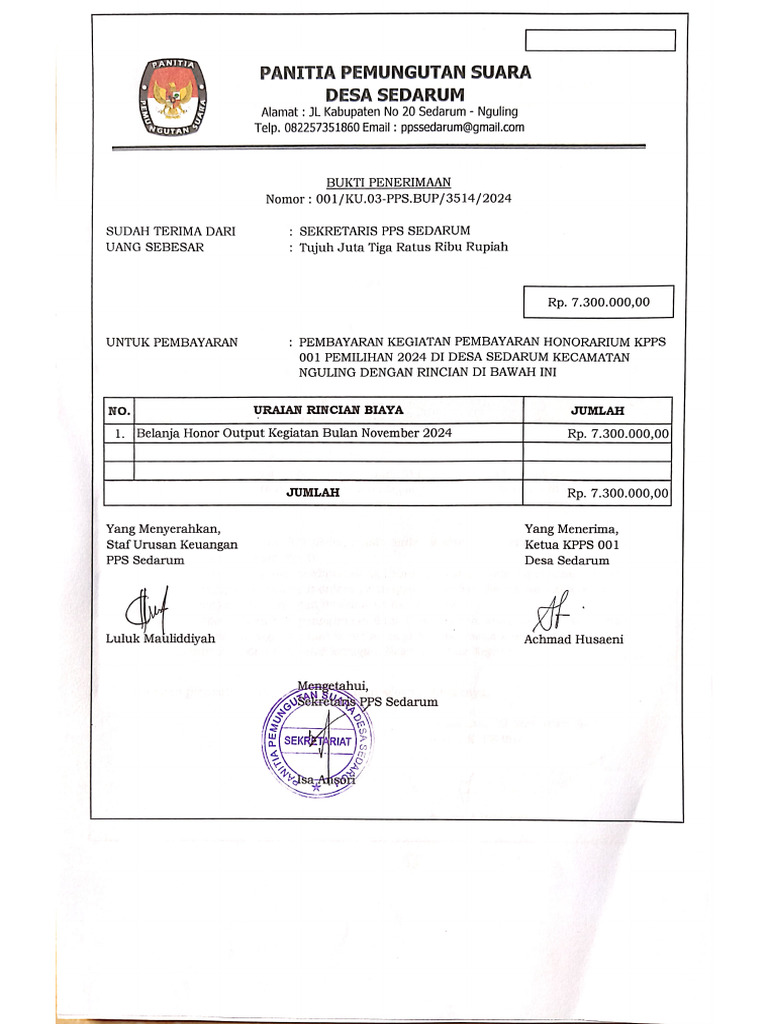 SPJ Honor KPPS Sedarum - Removed | PDF