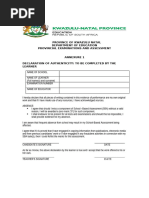 Learner Declaration of Authenticity Form | PDF