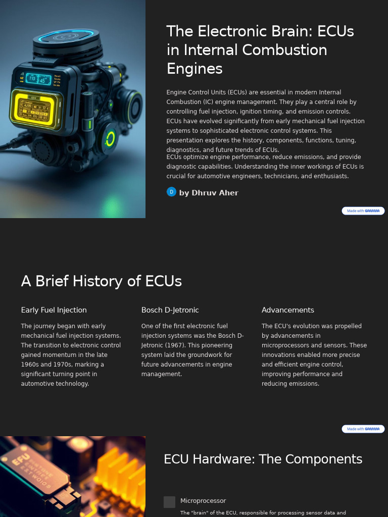 The Electronic Brain ECUs in Internal Combustion Engines | PDF ...