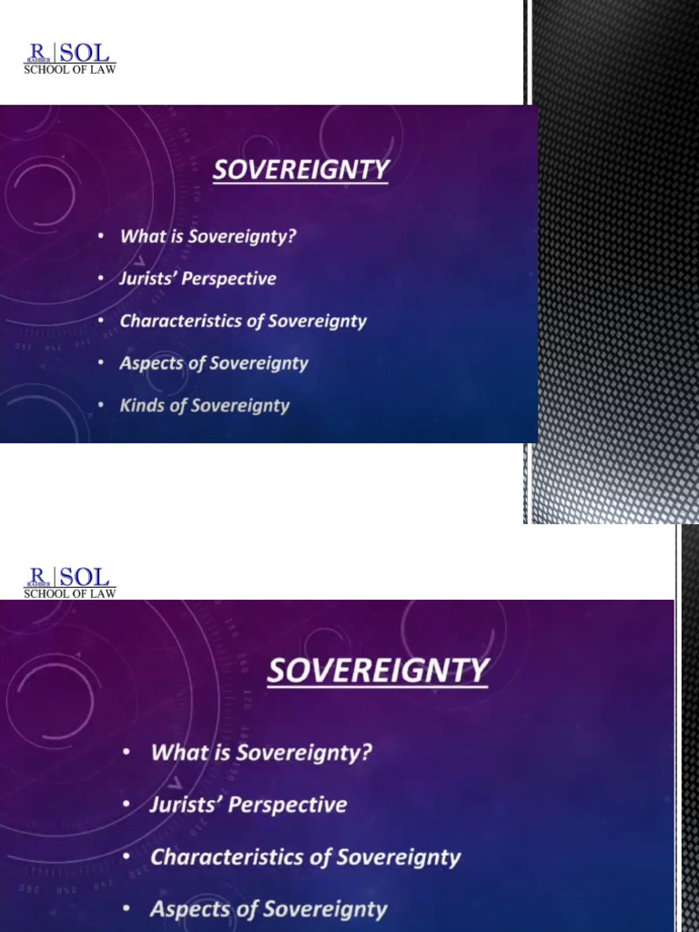 Sovereignty | PDF