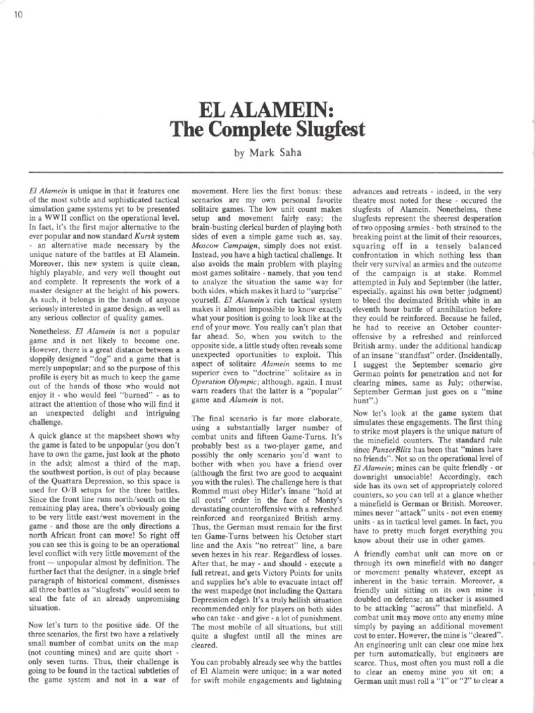 SPI El-Alamein-Xtra-Article-Moves18 | PDF