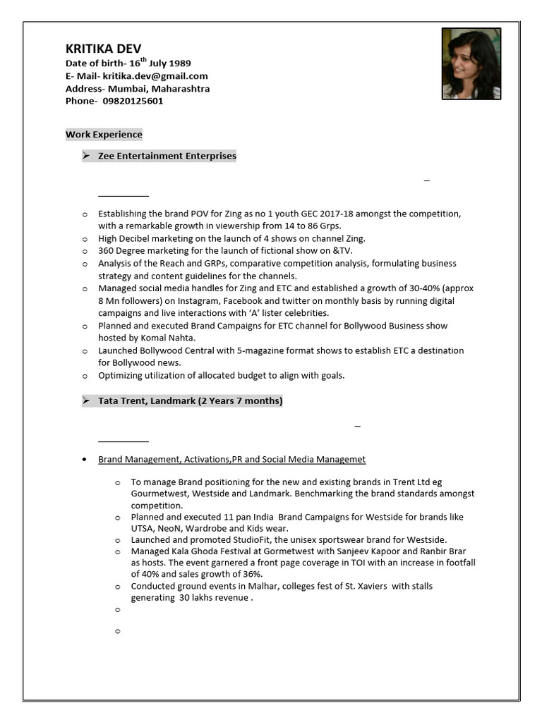 1570775749339resume Kritika | PDF