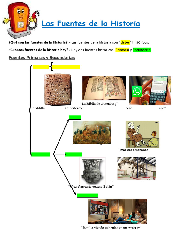 Fuentes Históricas: Primarias y Secundarias | PDF