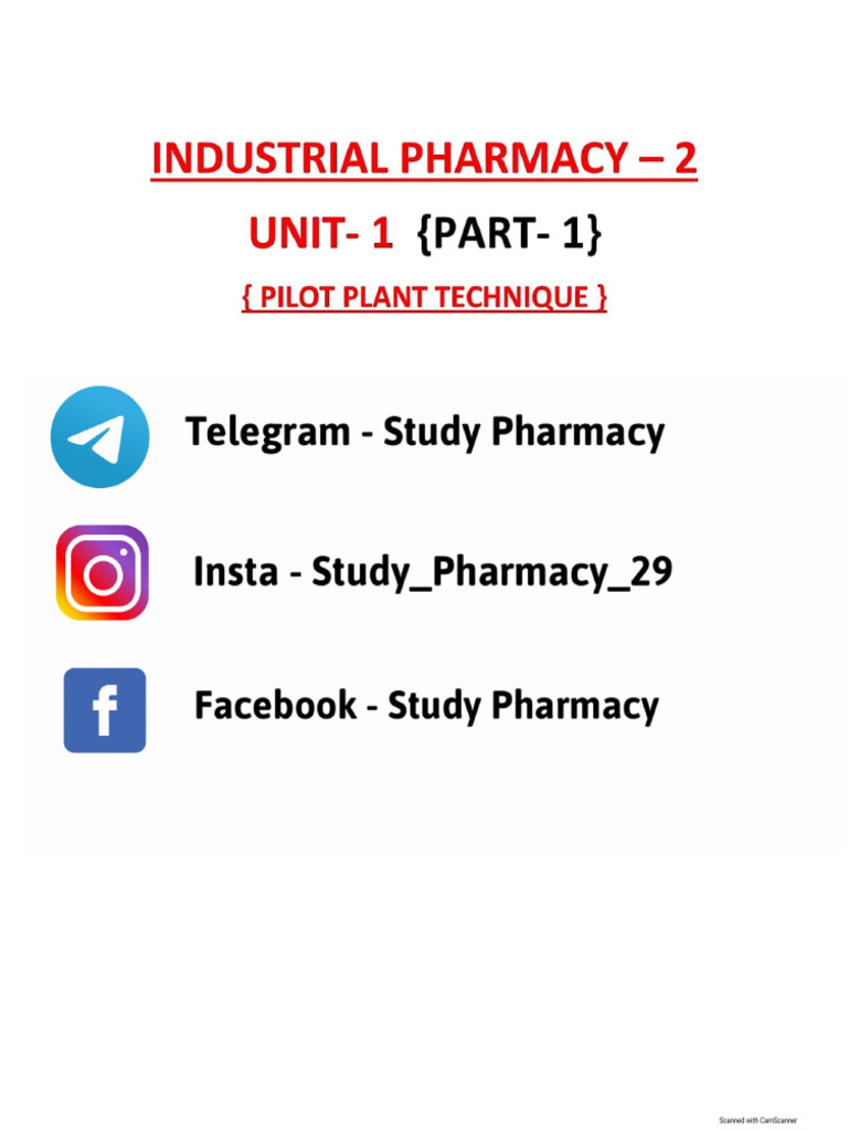 Industrial Pharmacy 2 Notes Complete | PDF