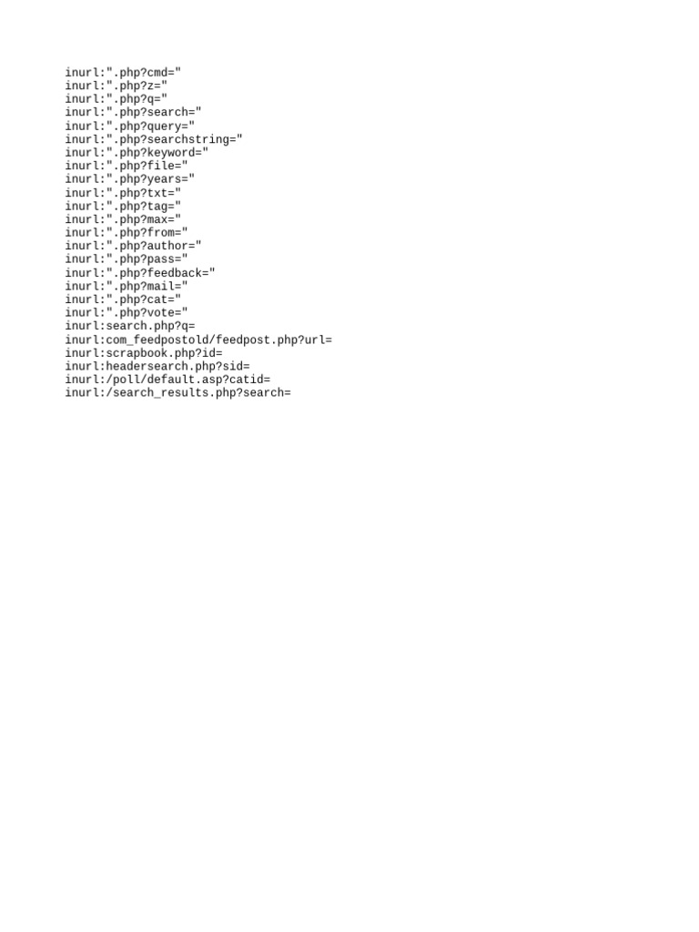 PHP Query Parameters Overview | PDF