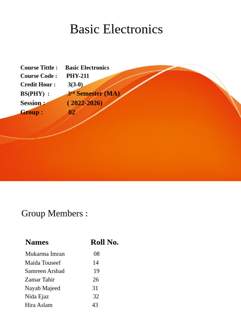 Basic Electronic Ppt-1 | PDF | Logic Gate | Electronic Circuits