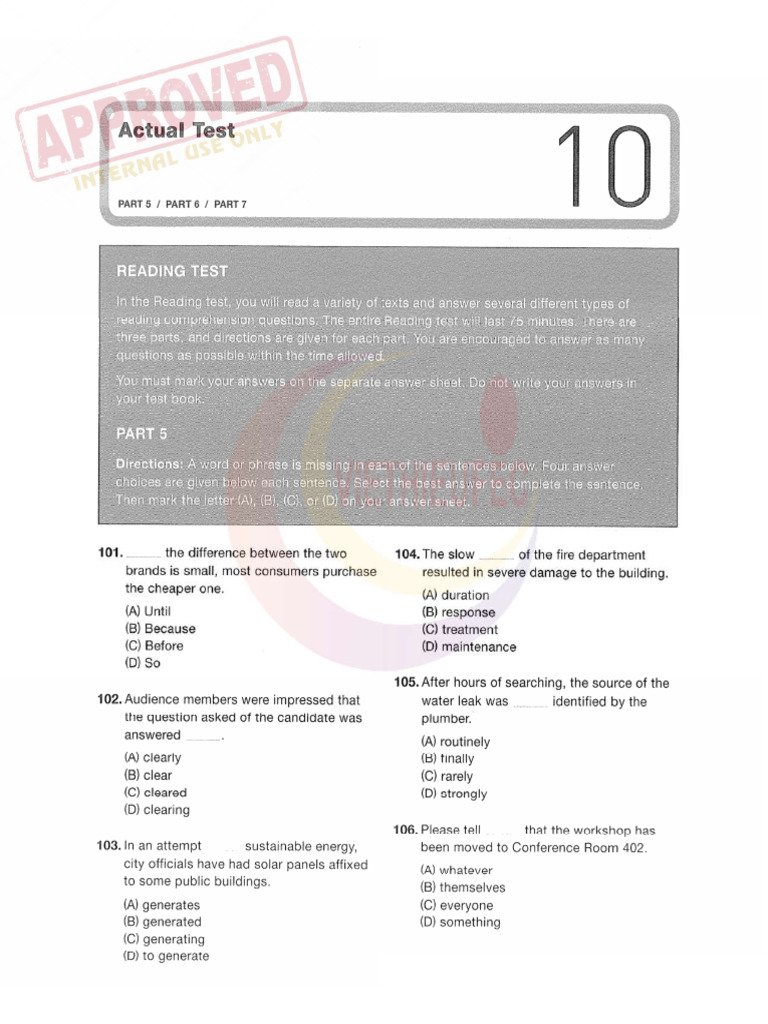 Rtt Test 10 (Approved) | PDF