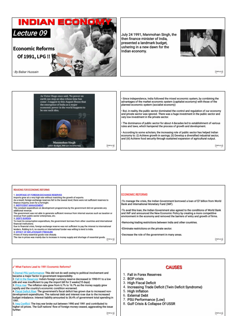 Complete 1991 Economic Reforms | PDF