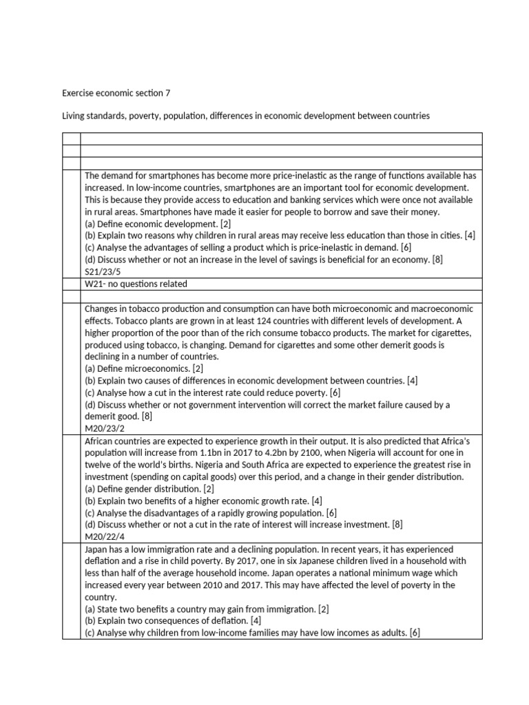 Exercise Economic Section 7 | PDF | Exchange Rate | Labour Economics