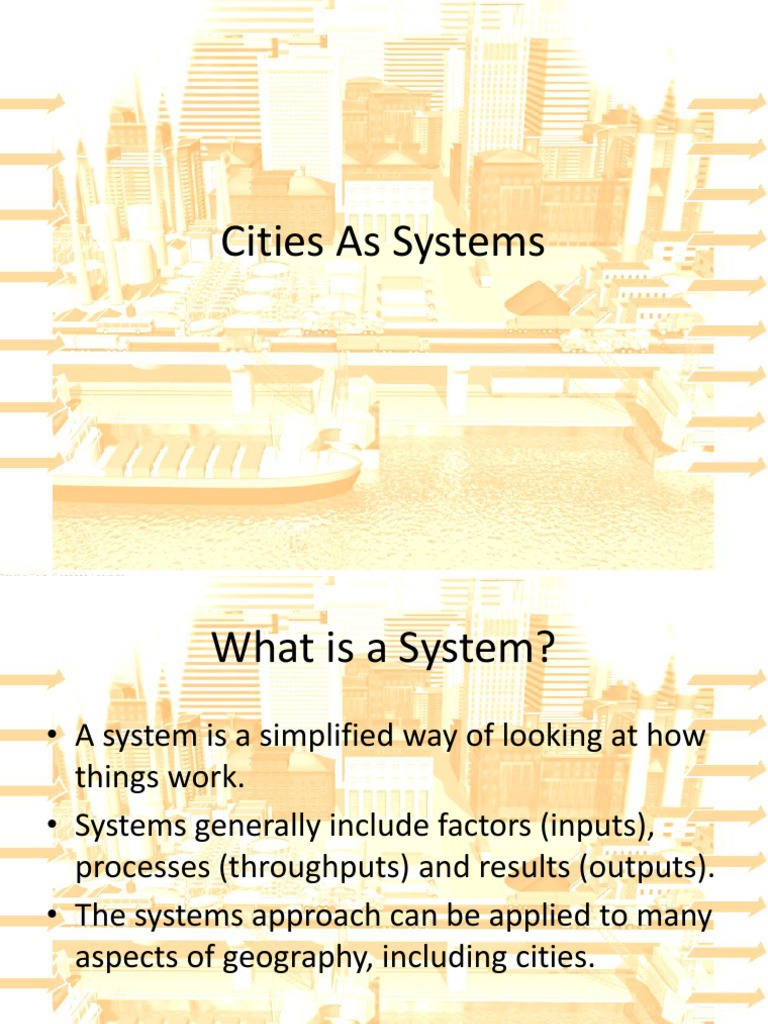 Cities As Systems | Download Free PDF | Sustainability | Environment