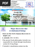 Grade 9 Biology, Unit 1 | PDF | Biology