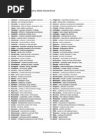 1000 C2 English Words | PDF