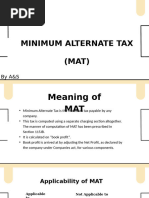 MAT Credit Accounting Guidance Note | PDF | Deferred Tax | Tax Expense
