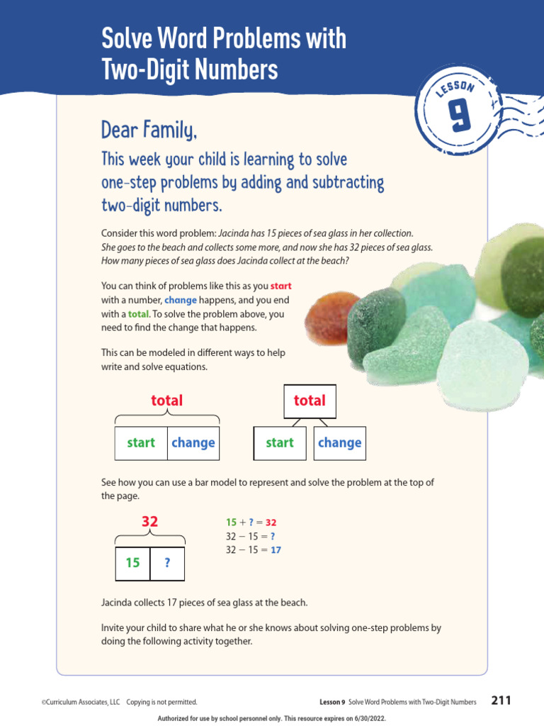 Two-Digit Word Problem Strategies | PDF