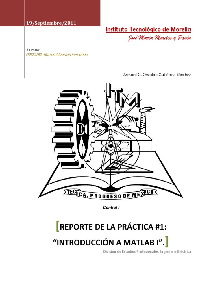 01 Reporte, Introducción A Matlab I | PDF | Estructura de datos de ...