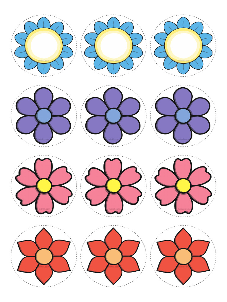 T TP 1725888517 Flower Cut Outs Ver 1 | PDF