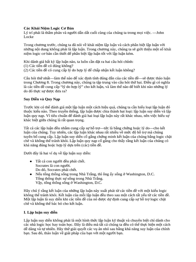 Chapter 3 - Basic Logical Concepts | PDF