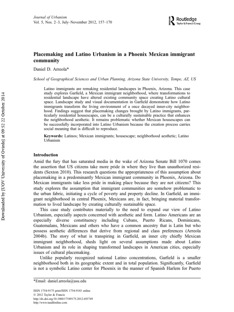 28 Arreola 2012 Placemaking and Latino Urbanism in A Phoenix Mexican ...