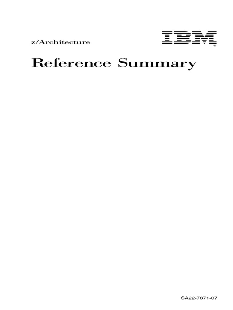POPs Reference Summary | PDF | Assembly Language | Computer Science