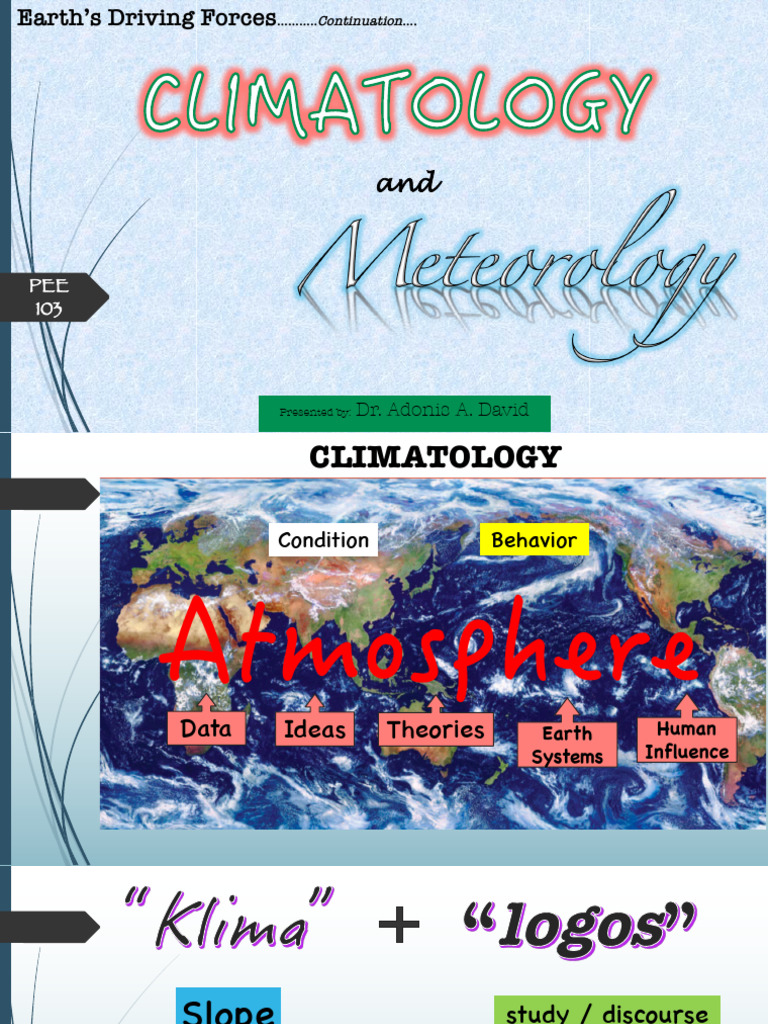 Climatology and Meteorology | PDF | Climatology | Climate